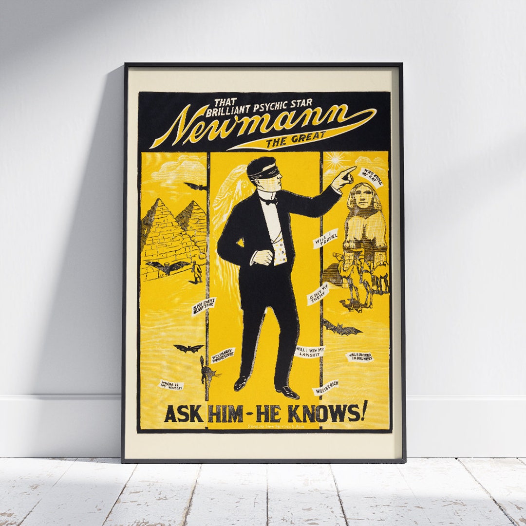 Newmann, Vintage Poster, Digital Download - Etsy