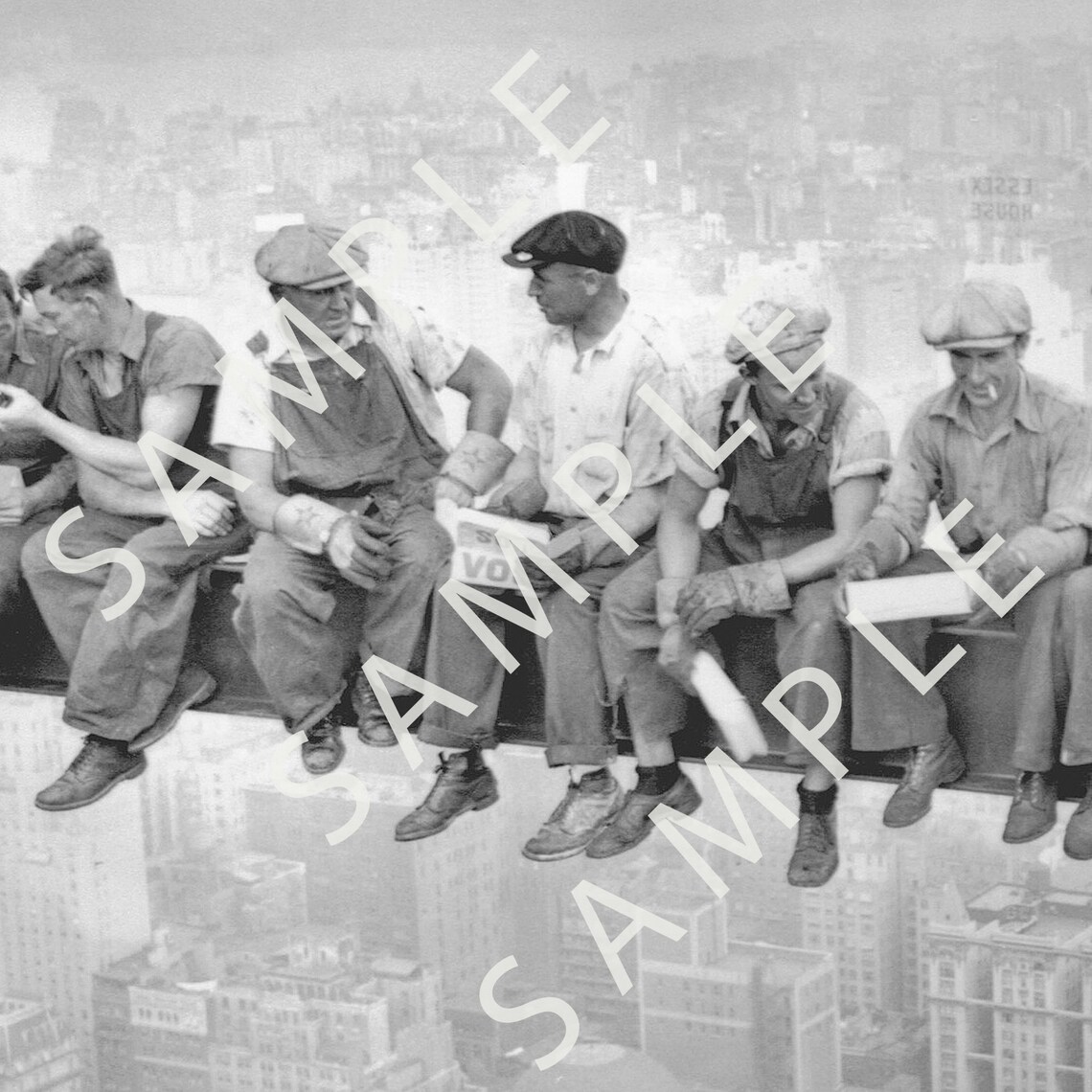 Lunch Atop a Skyscraper, Poster Print, Digital Download - Etsy