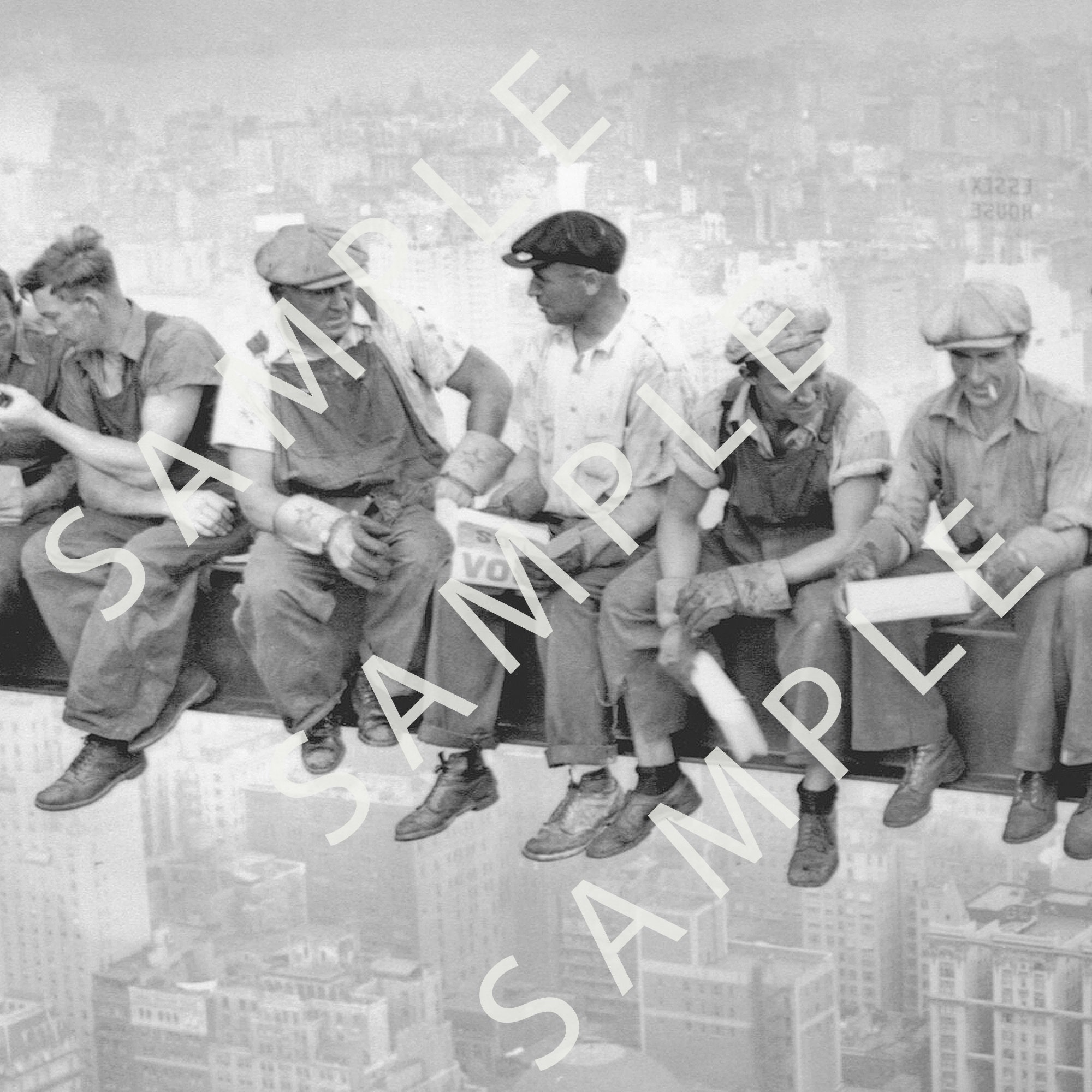 Lunch Atop a Skyscraper, Poster Print, Digital Download - Etsy