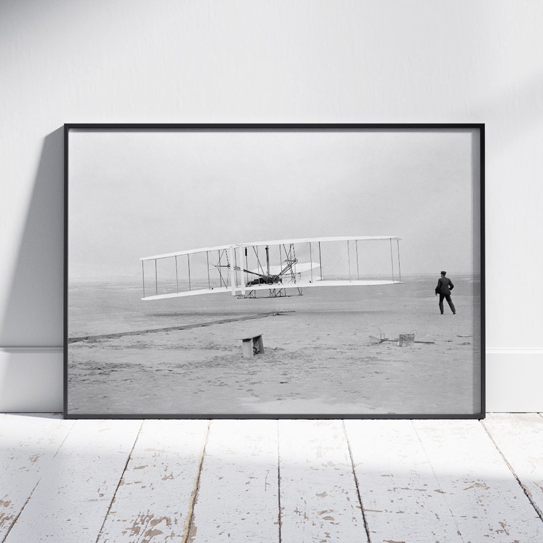 Wright Brothers, First Flight, Vintage Photo, Wall Art, Digital ...
