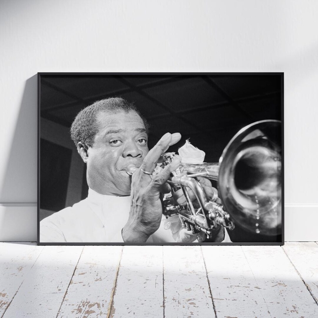 Louis Armstrong, Vintage Photo, Wall Art, Digital Download - Etsy