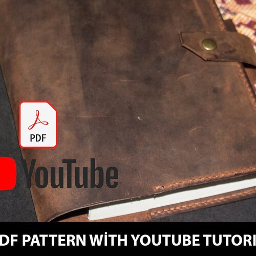 Template Leather Notebook Leather Notebook A5 Pattern PDF - Etsy