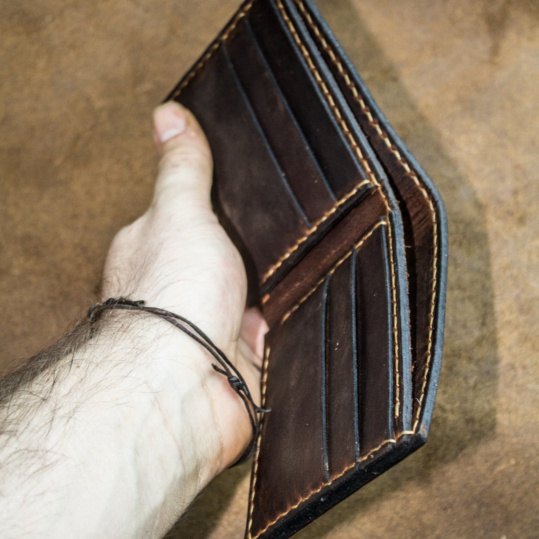 Leather Bifold Wallet PDF Pattern: DIY Crafting With Video Guide - Etsy