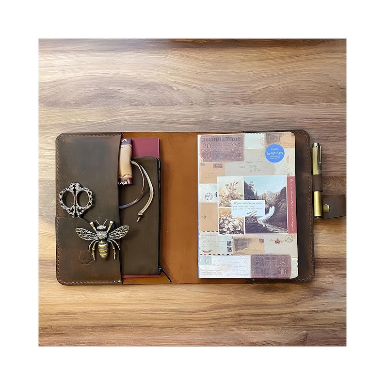 Easy Print PDF Pattern for Leather A5 Journal Cover - Wano - Etsy