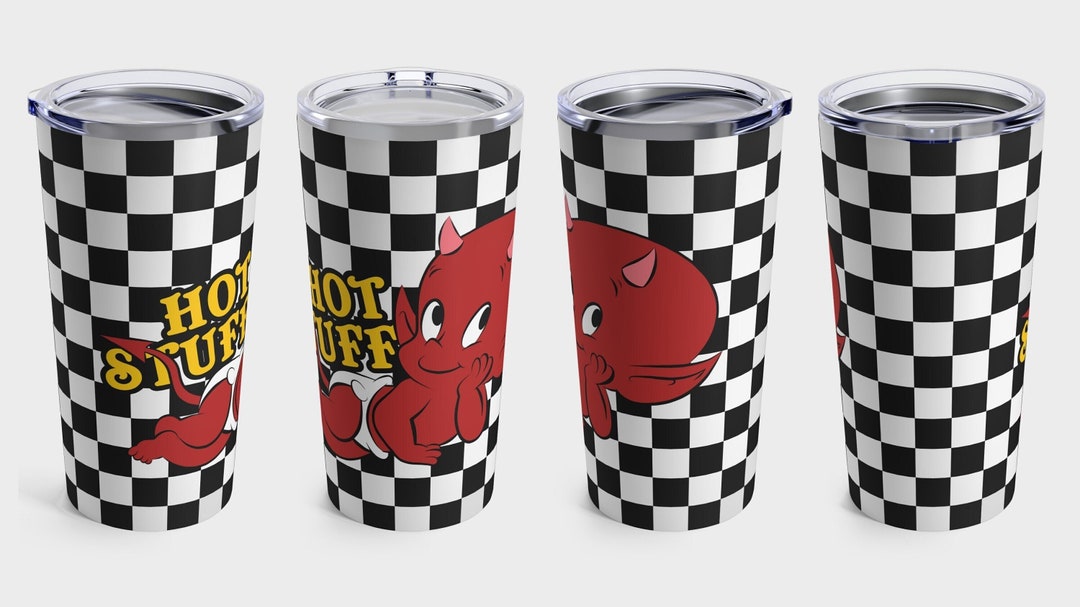 Hot Stuff Checkered Tumbler, 20 Oz. | Little Devil Vintage Retro ...