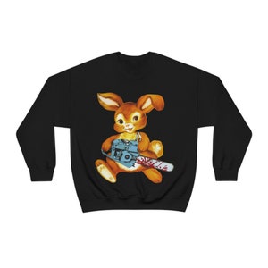 Chainsaw Bunny Unisex Crewneck Sweatshirt | Horror Easter Pastel Goth ...