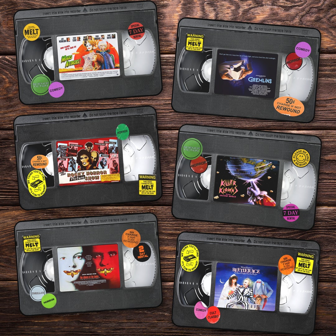 Your Pick Scifi Horror VHS Desk Mat 12" X 18" | Retro 80s 90s Movie ...