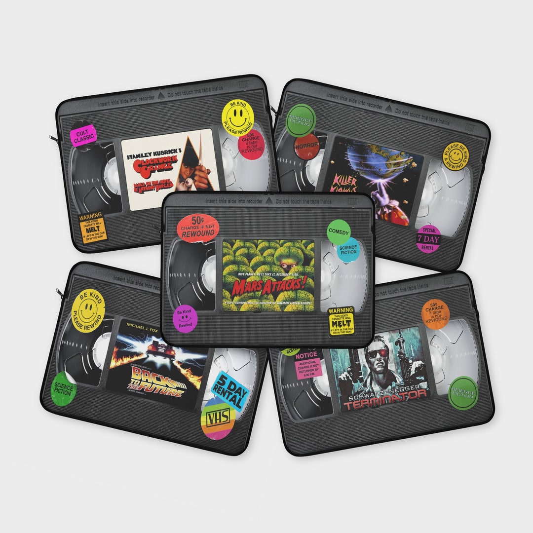 Your Pick Scifi Horror VHS Laptop Sleeve | 80s 90s Movie Tape Retro ...