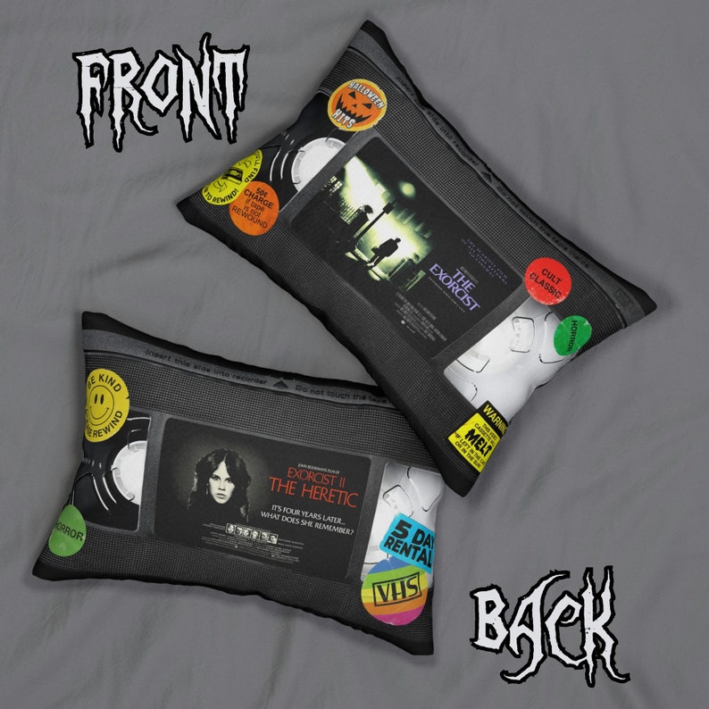 Your Pick Horror VHS Double Sided 20 X 14 Lumbar - Etsy