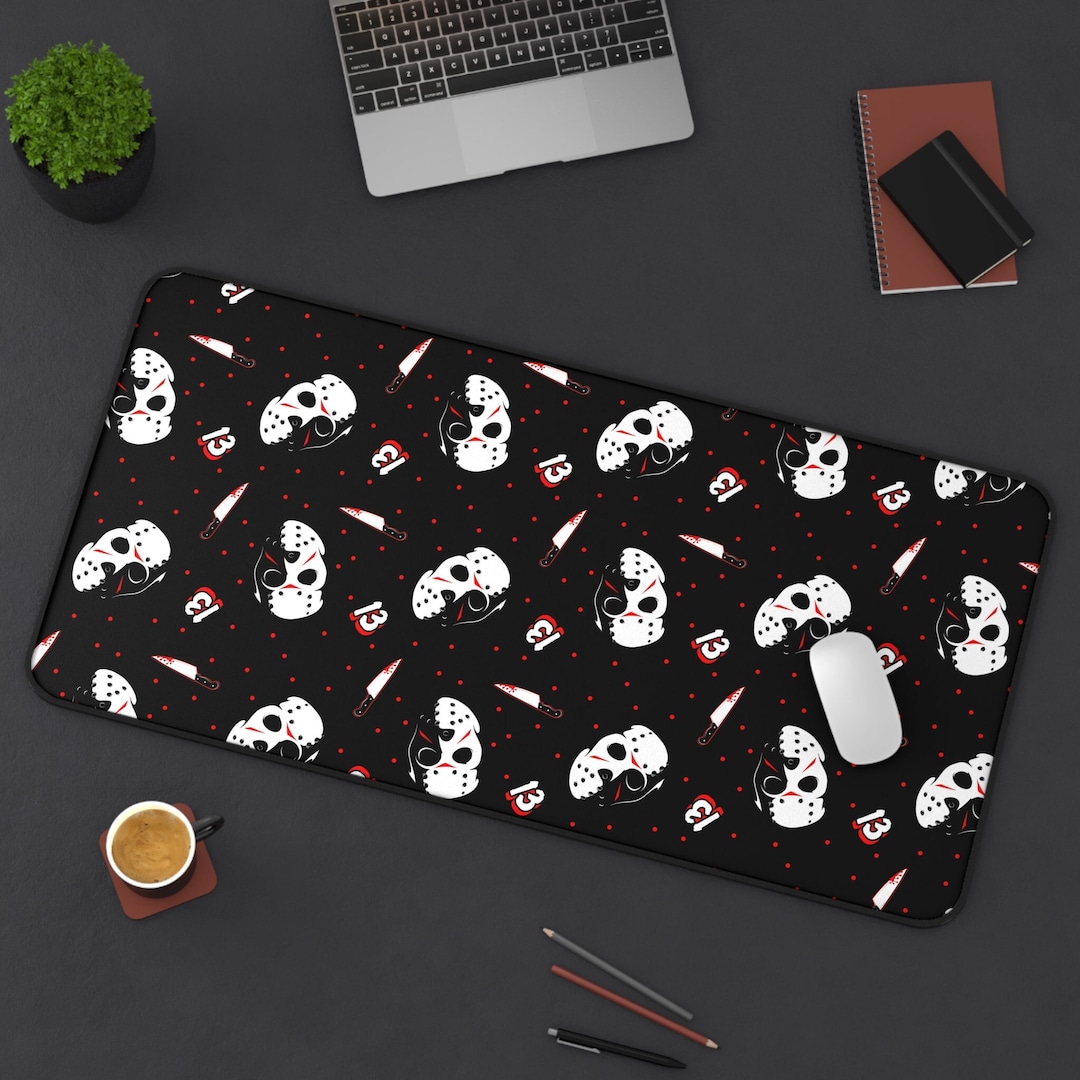Friday the 13th Desk Mat | Horror Movie Goth Punk Crystal Lake Voorhees ...