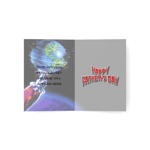 Killer Dad From Out of This World Blank or Fathers Day Greeting Cards ...