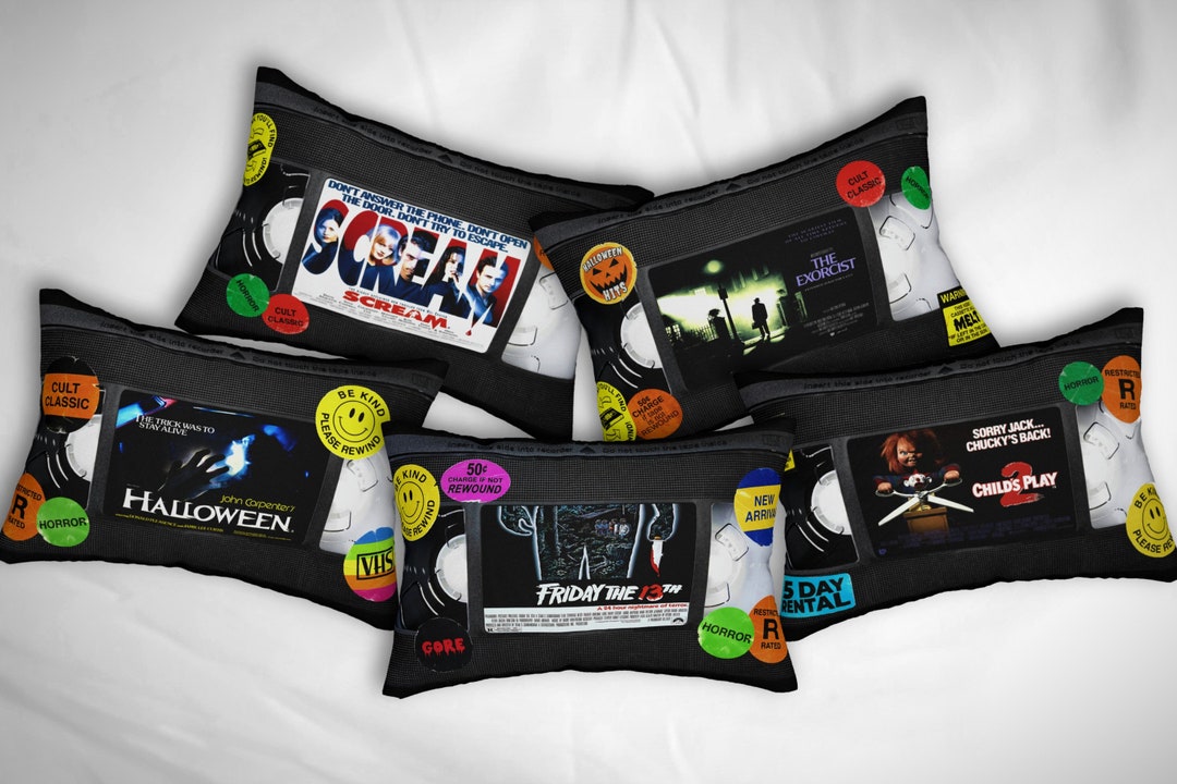 Your Pick Horror VHS Double Sided 20 X 14 Lumbar - Etsy