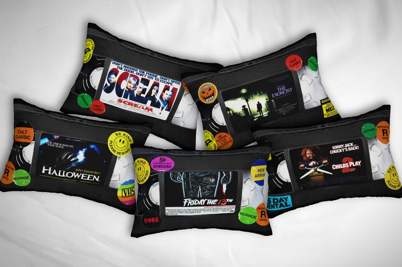 Your Pick Horror VHS Double Sided 20 X 14 Lumbar - Etsy