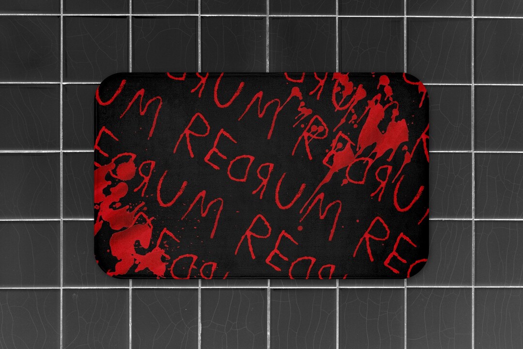 Redrum Bloody Print Bath Mat | the Shining Overlook Hotel Horror Movie ...