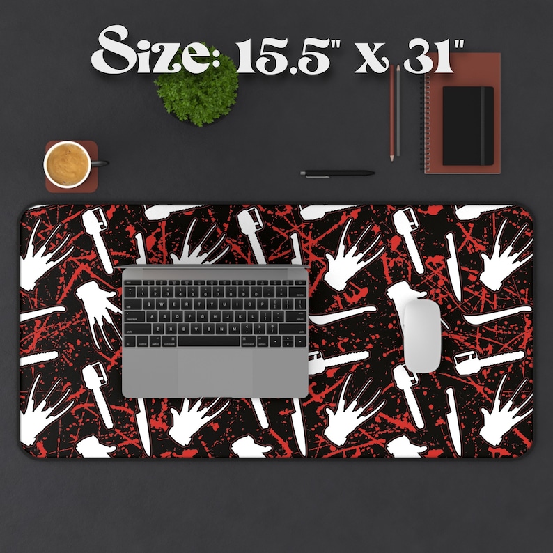 Slasher Movie Madness Desk Mat | Horror Movie Gothic Punk Alternative ...