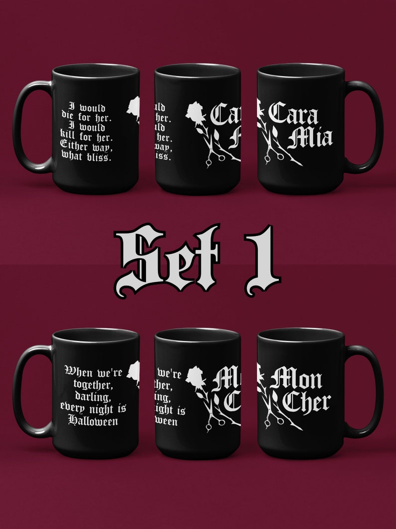 Cara Mia & Mon Cher Matching Couples Mugs 11oz or 15oz - Etsy