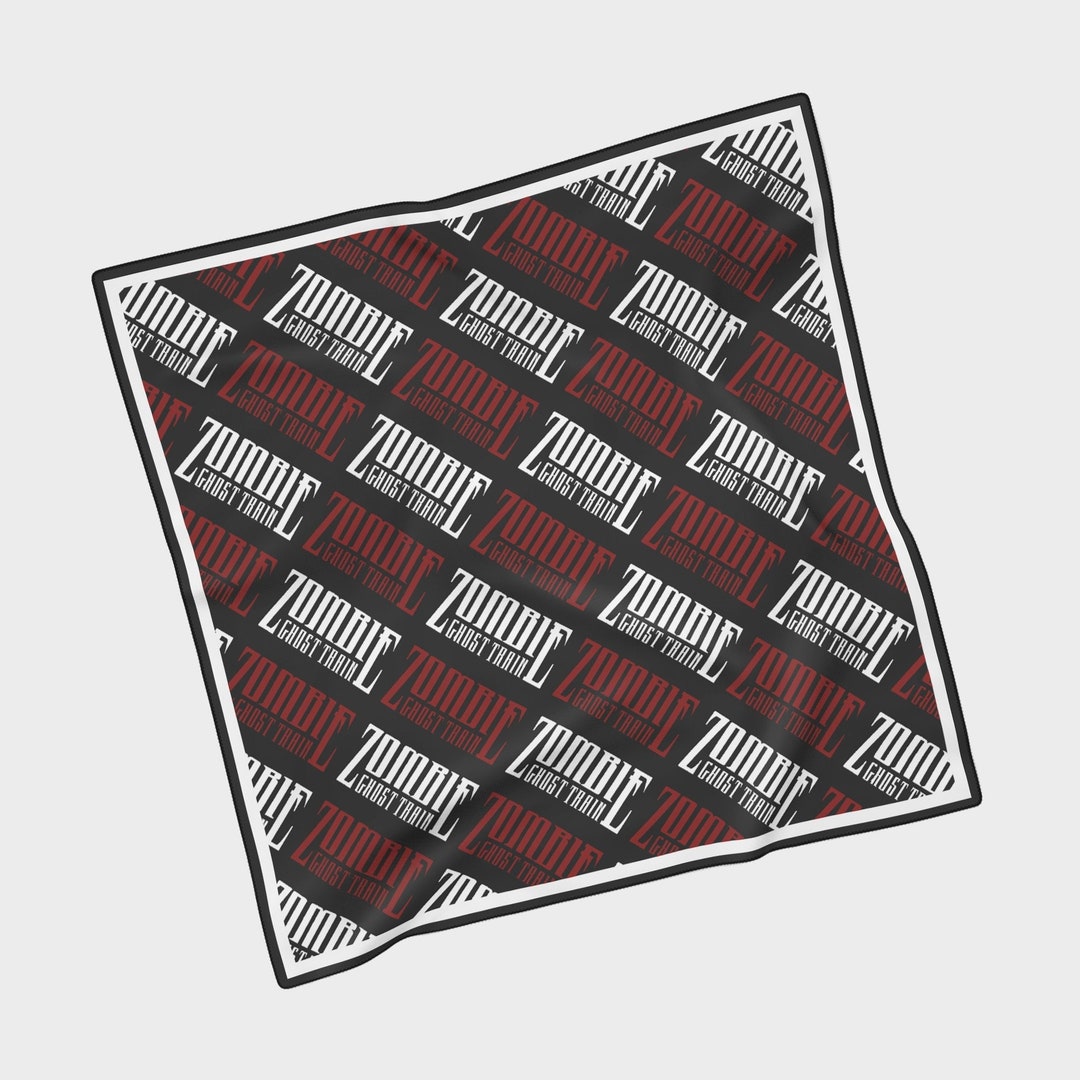 Zombie Ghost Train Chiffon Scarf | Psychobilly Horror Punk Gothabilly ...