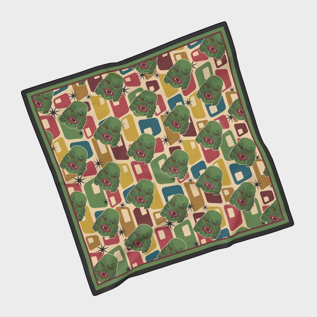 Creature From the Black Lagoon Mid Century Modern Chiffon Scarf | Movie ...
