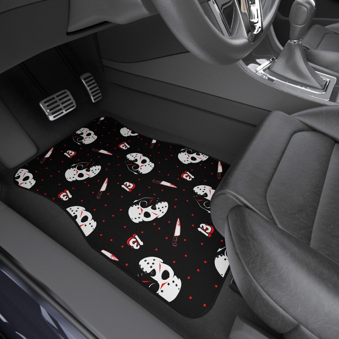Friday the 13th Print Car Mats Goth Punk Horror Alternative Jason ...