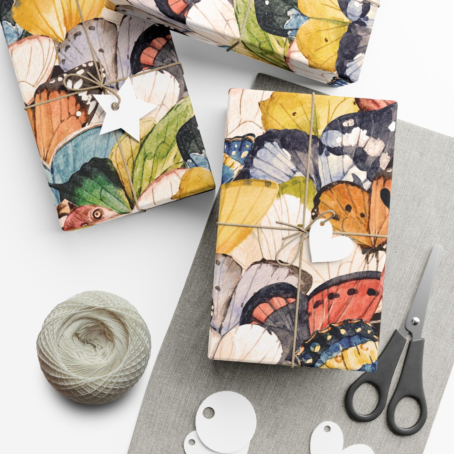 Butterfly Wings Wrapping Paper | Green Academia Bohemian Cottagecore ...