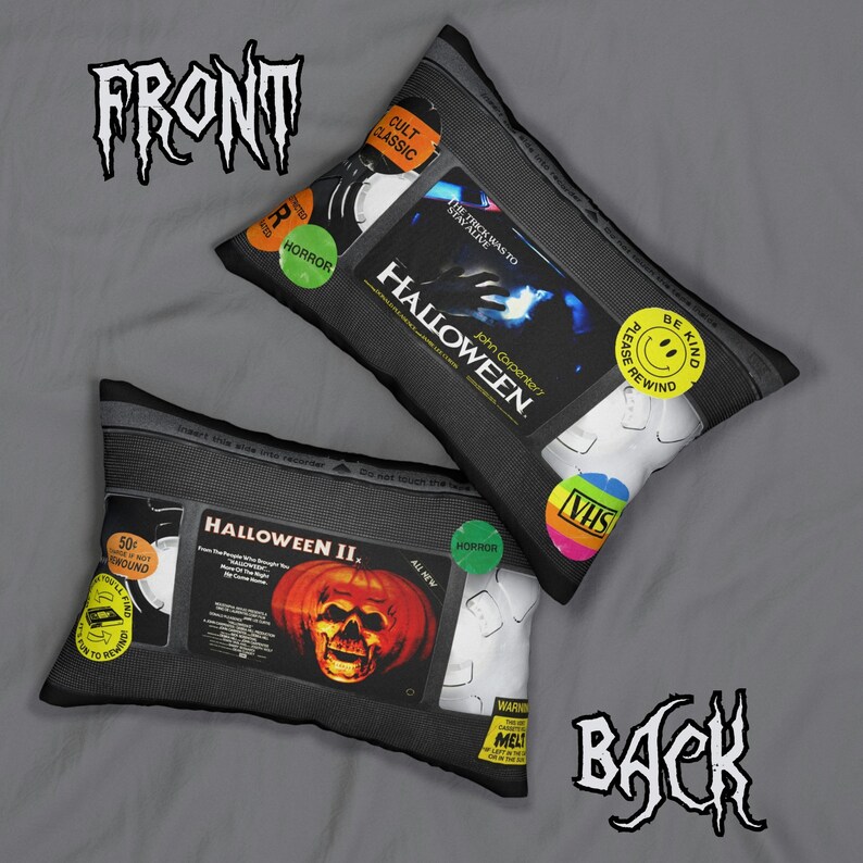 Your Pick Horror VHS Double Sided 20 X 14 Lumbar - Etsy