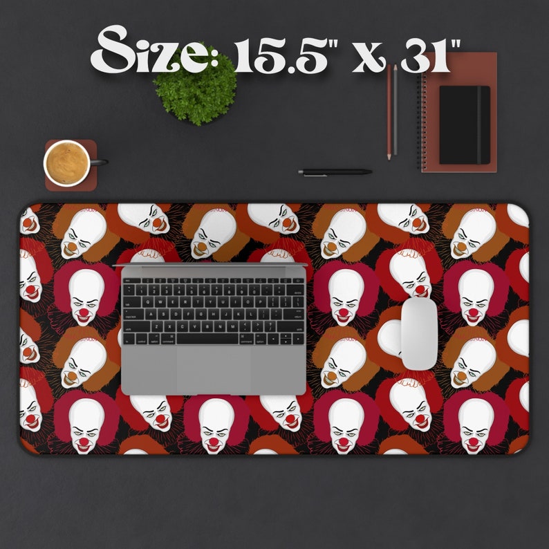 The Dancing Clown Desk Mat | Horror Movie Goth Punk Alternative IT ...