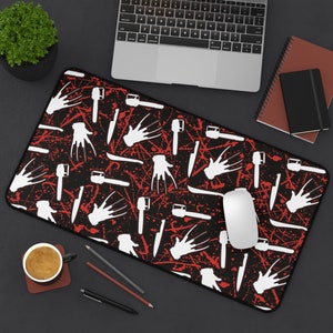 Slasher Movie Madness Desk Mat | Horror Movie Gothic Punk Alternative ...