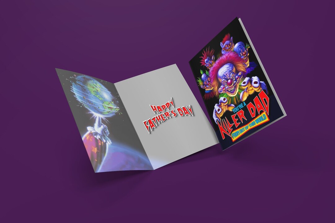 Killer Dad From Out of This World Blank or Fathers Day Greeting Cards ...