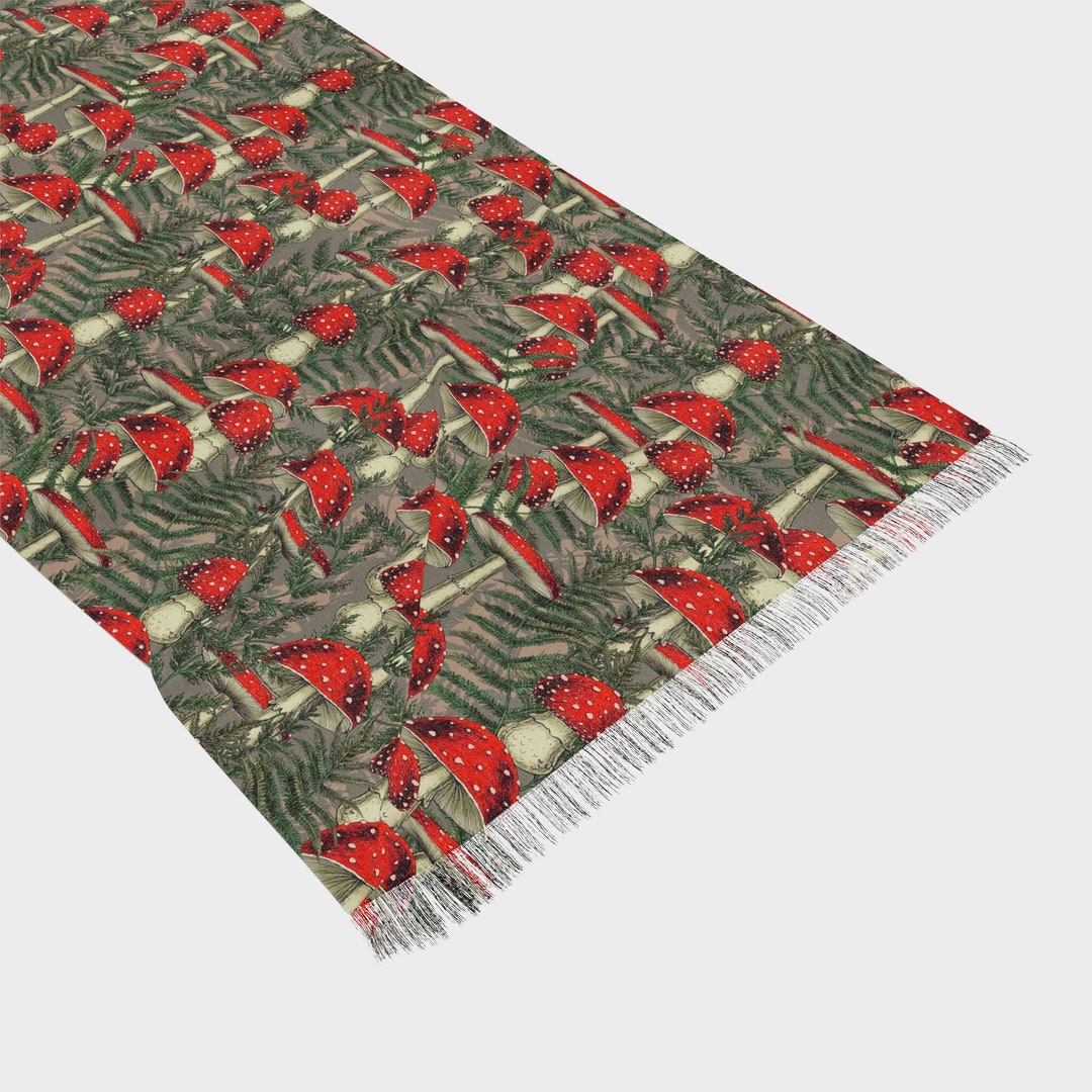 Mushrooms Light Scarf | Whimsigoth Fairy Goblin Cottage Magic Aesthetic ...