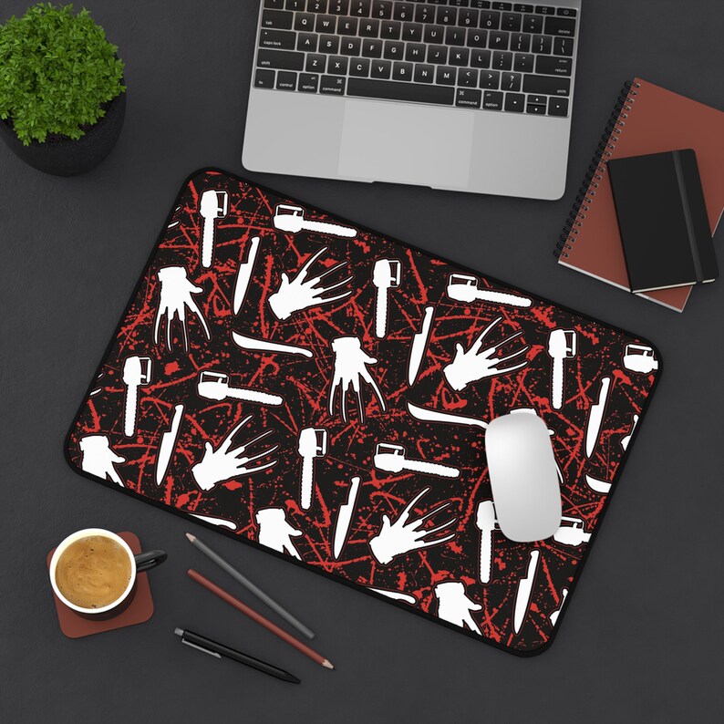 Slasher Movie Madness Desk Mat | Horror Movie Gothic Punk Alternative ...