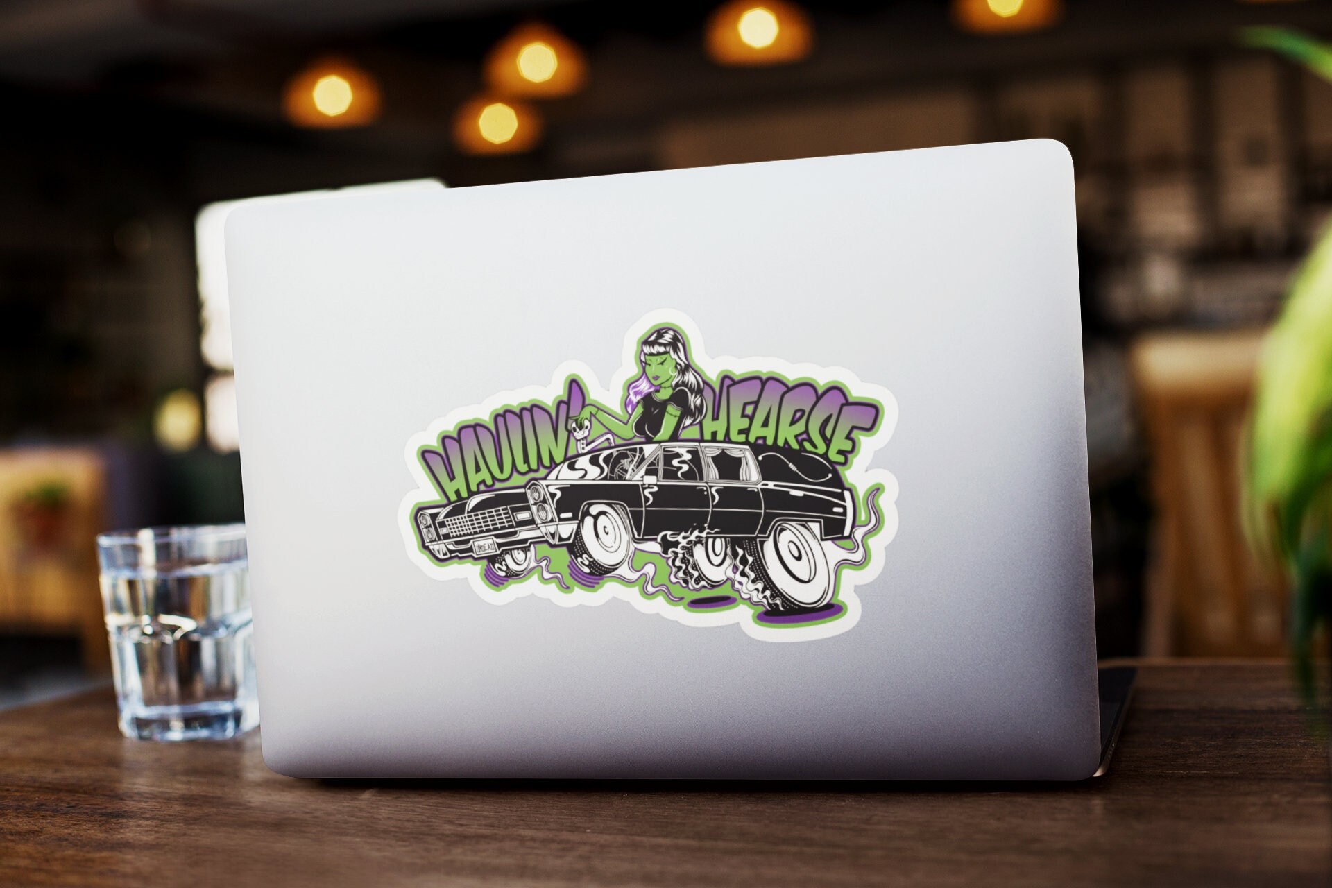 Haulin' Hearse Waterproof Kiss-cut Vinyl Decal - Etsy