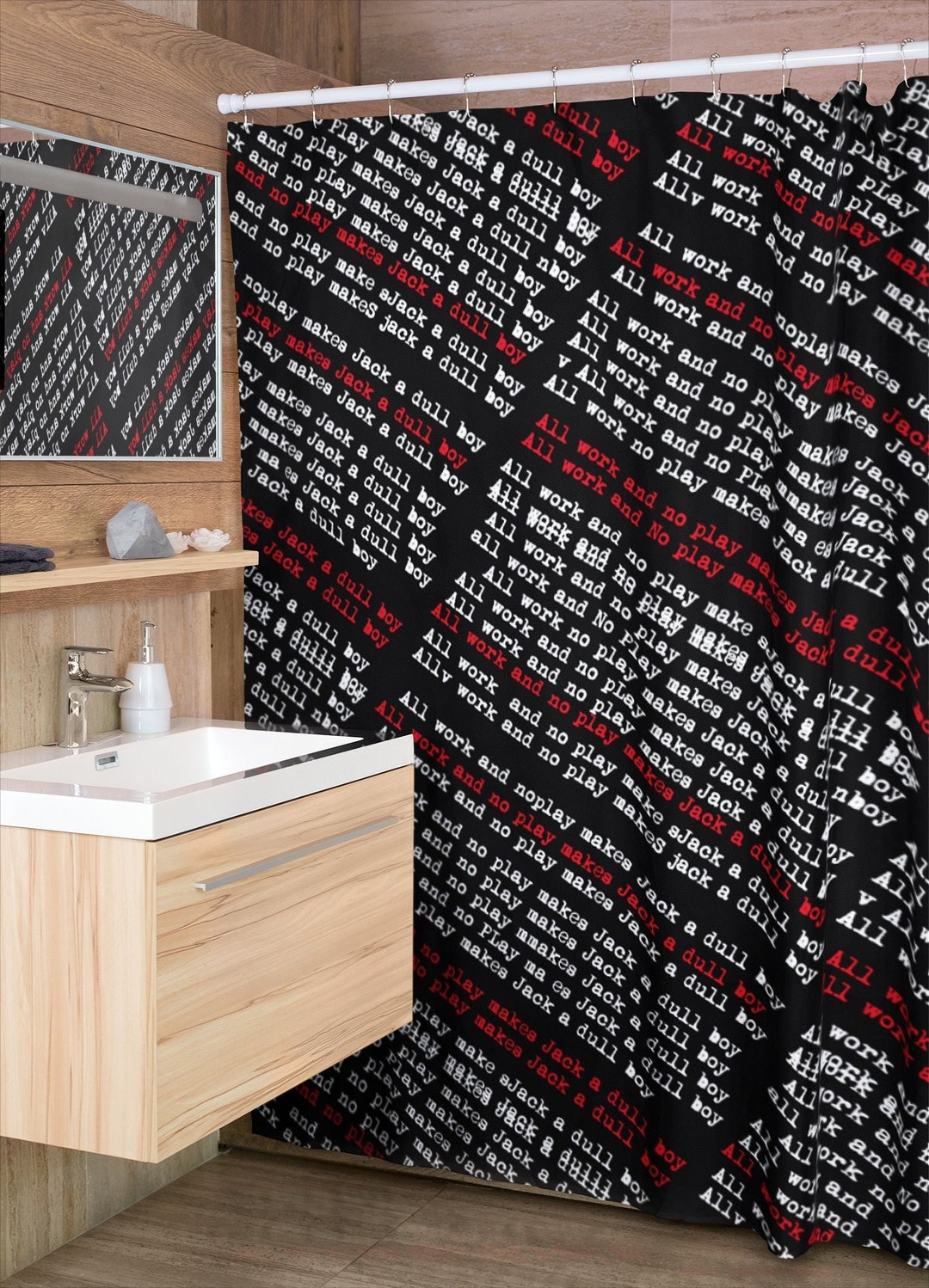 All Work and No Play Makes Jack a Dull Boy Shower Curtains the Shining ...