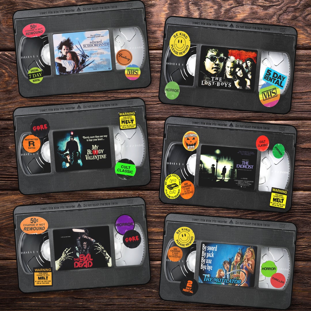 Your Pick Horror VHS Desk Mat 12" X 18" | Retro 80s 90s Movie Tape ...