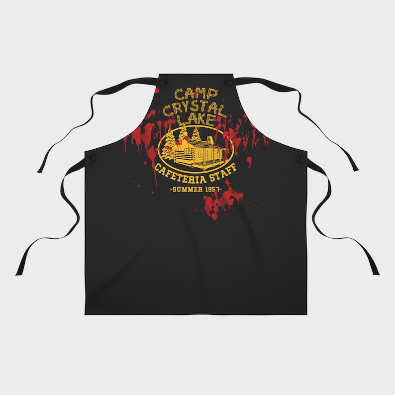 Camp Crystal Lake Cafeteria Staff Apron | Jason Pamela Friday 13th ...