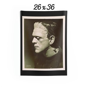 Frankenstein Vintage Side Profile Portrait Wall Tapestry - Etsy