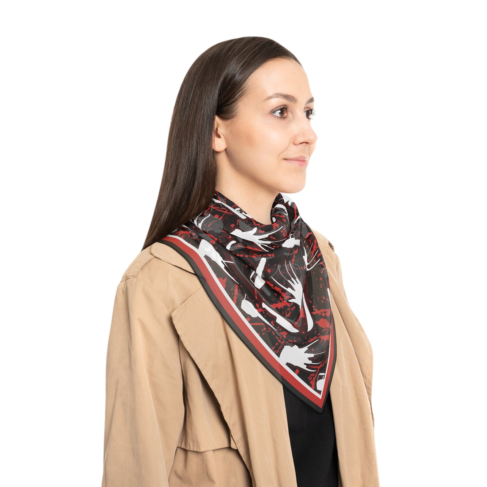 Slasher Movie Madness Chiffon Scarf | Horror Goth Punk Slasher Chainsaw ...