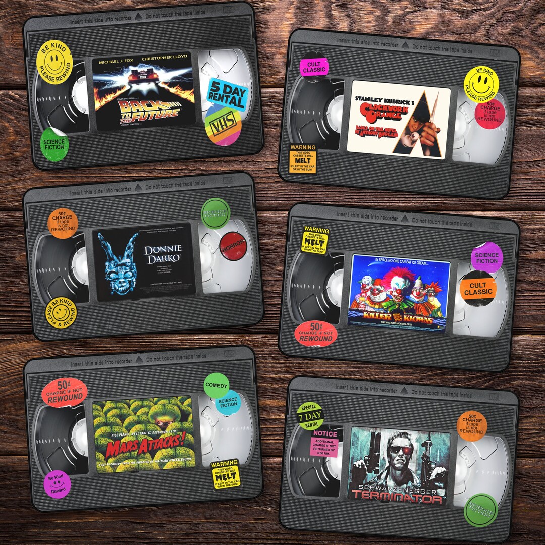 Your Pick Scifi Horror VHS Desk Mat 12" X 18" | Retro 80s 90s Movie ...