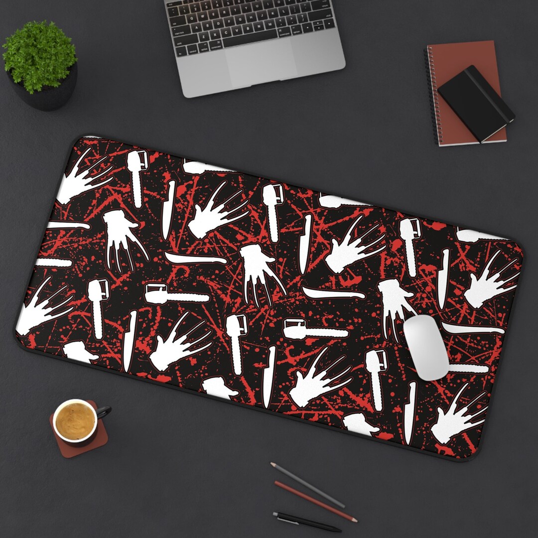 Slasher Movie Madness Desk Mat | Horror Movie Gothic Punk Alternative ...