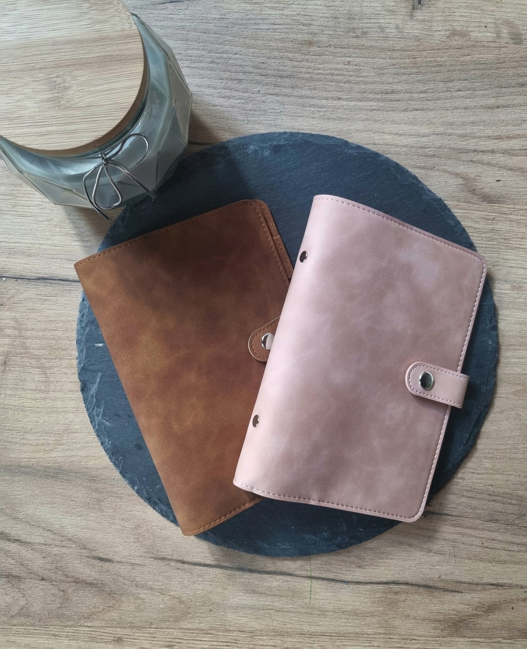 A6 Binder/ring Binder/envelope Method/binder/a6/pink/brown - Etsy
