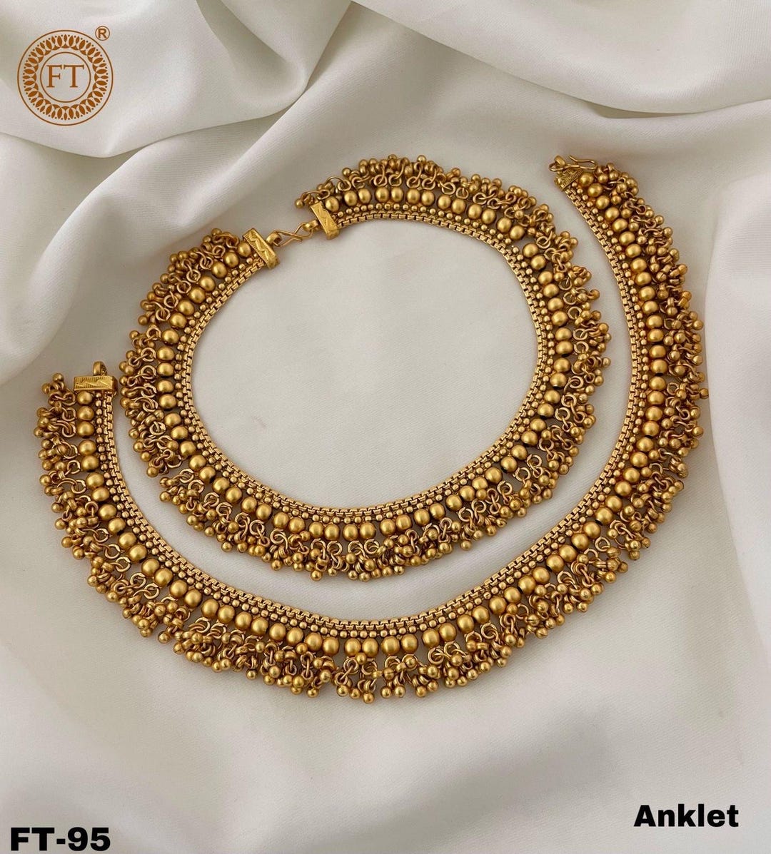 Bridal Anklet | South Indian Anklet | Temple Jewellery | Kemp Stone ...