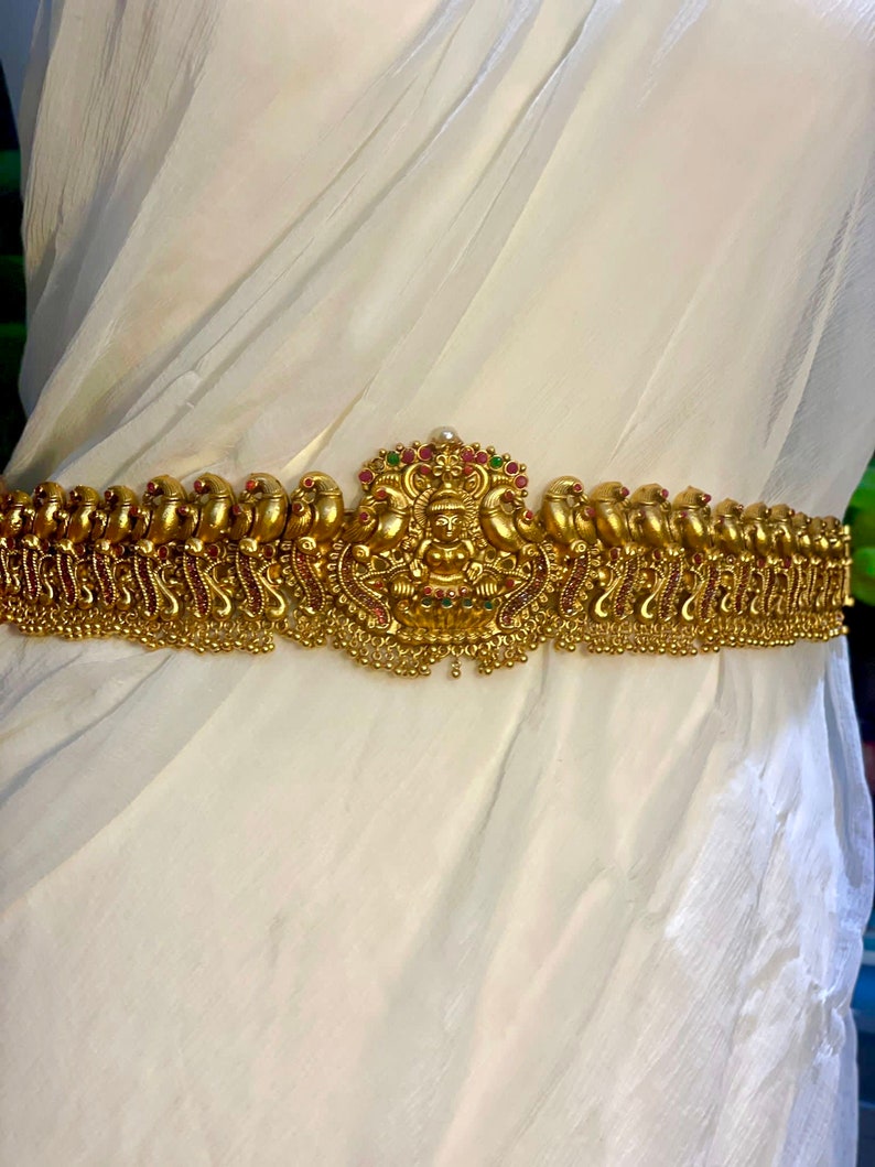 Saree Belt Waist Chain Hip Belt Heavy Bridal Hip Belt Matte Finish - Etsy