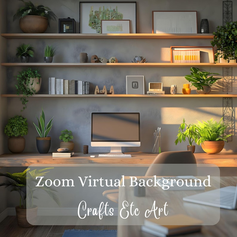 Botanical Office Zoom Background - Virtual Background for Zoom ...