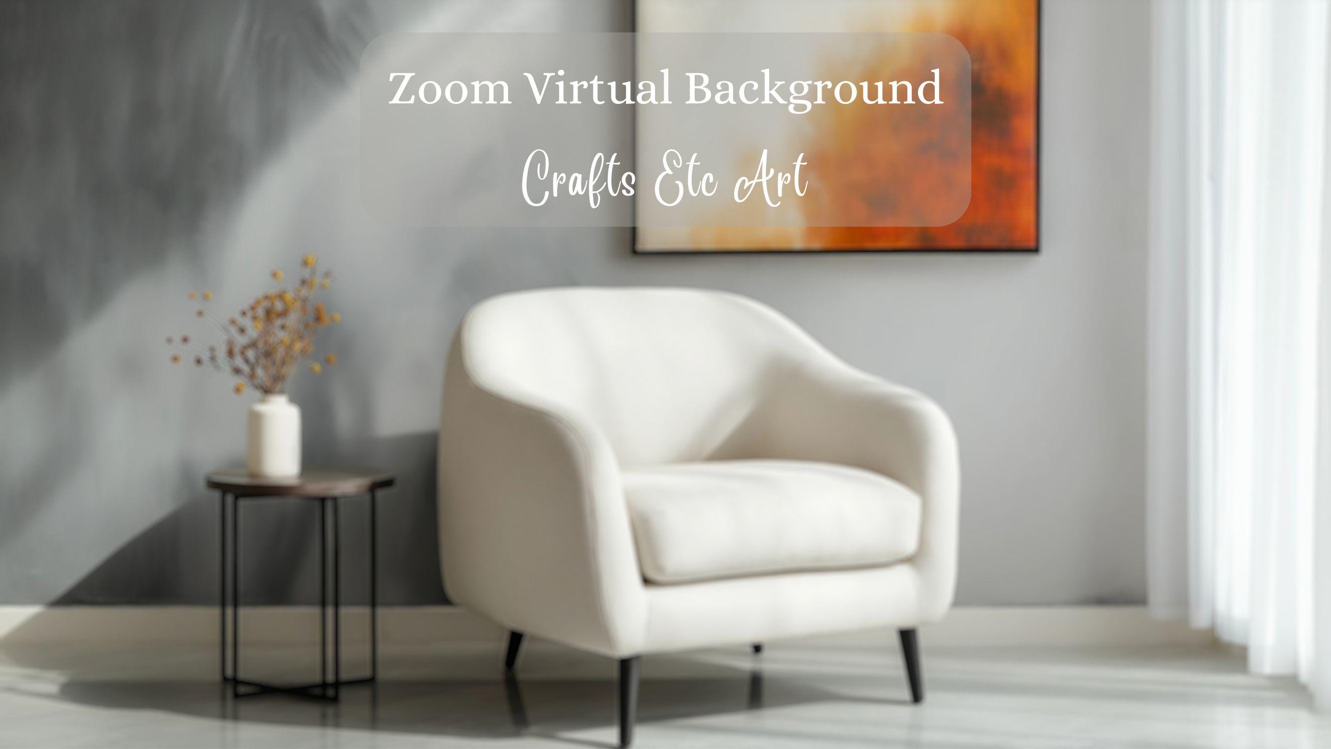 Therapist Zoom Background for Virtual Calls – Elegant Modern Living ...