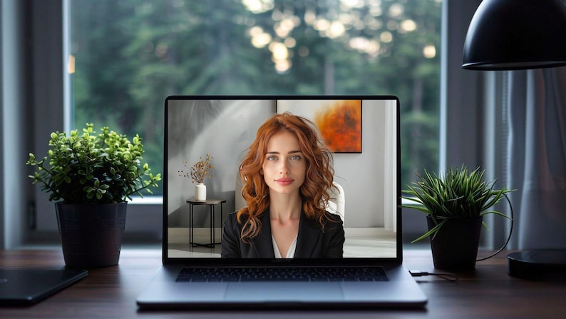 Therapist Zoom Background for Virtual Calls – Elegant Modern Living ...