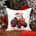 Christmas Cartoon Tractor Clip Art Digital Stamp Svg Png Eps Pdf Santa ...