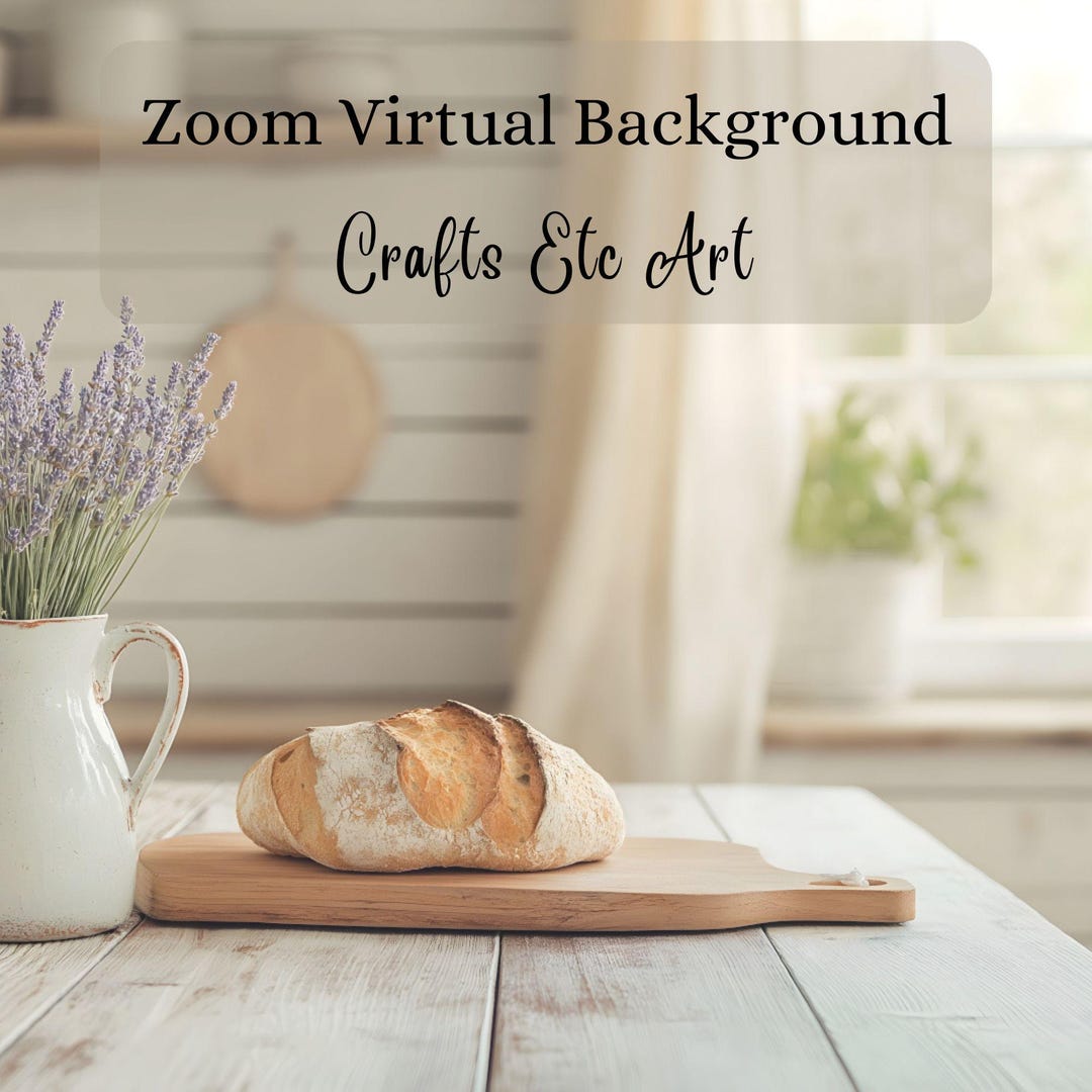 Cosy Farmhouse Kitchen Zoom Background - Rustic Decor - Virtual ...