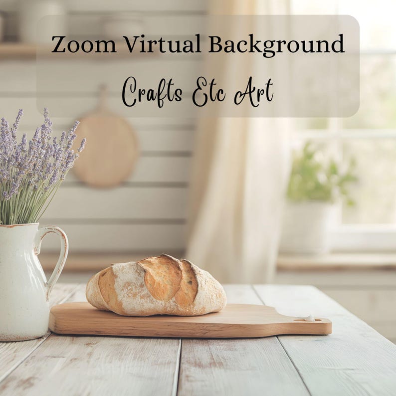 Cosy Farmhouse Kitchen Zoom Background Rustic Decor Virtual Background ...