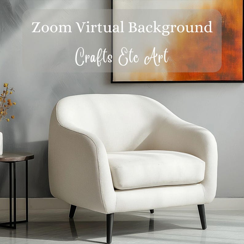 Therapist Zoom Background for Virtual Calls – Elegant Modern Living ...