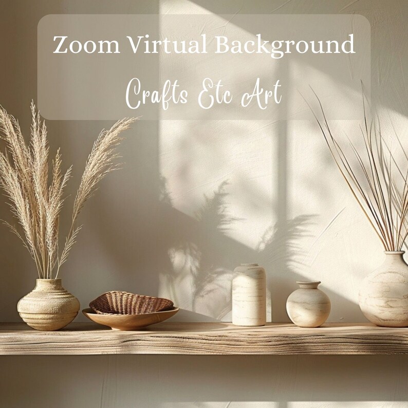 Boho Style Zoom Background - Virtual Background for Zoom - Microsoft ...