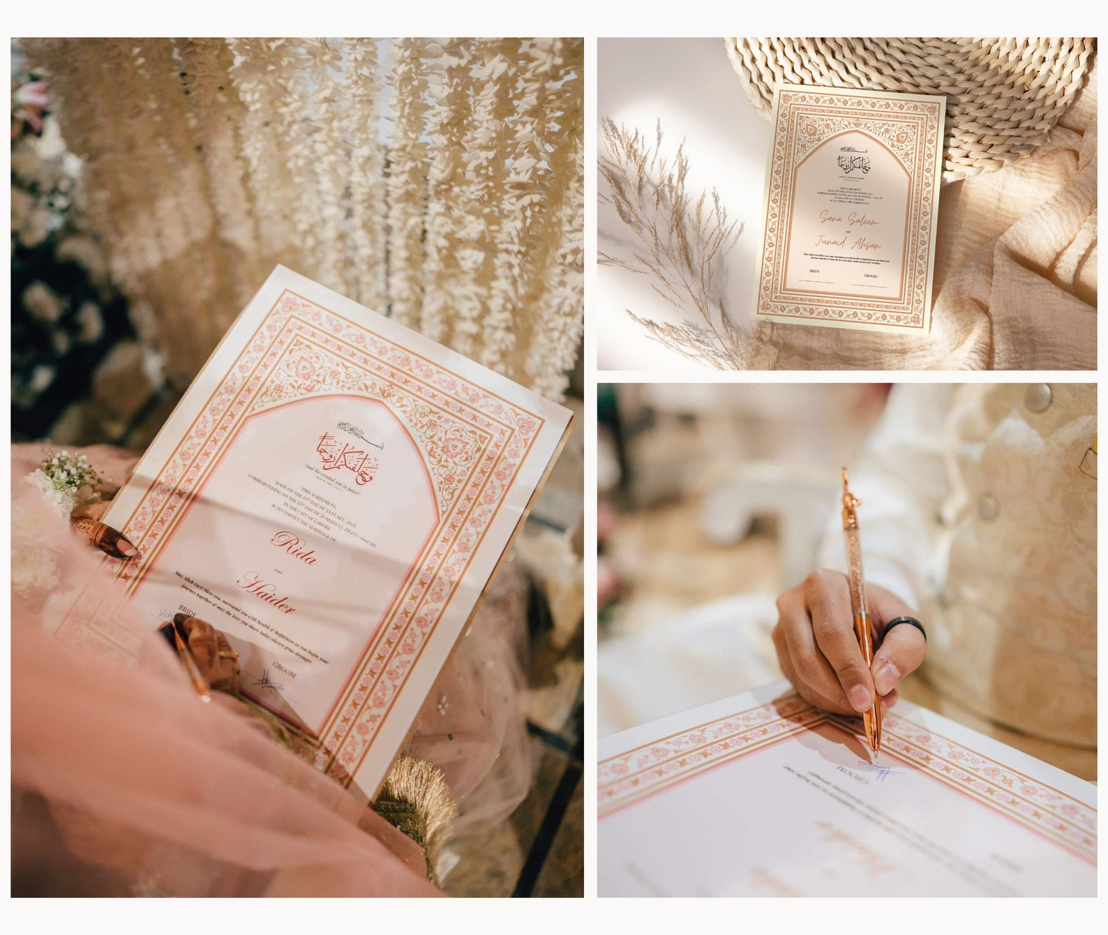 Custom Muslim Wedding Welcome Sign - Islamic Wedding Welcome Sign ...